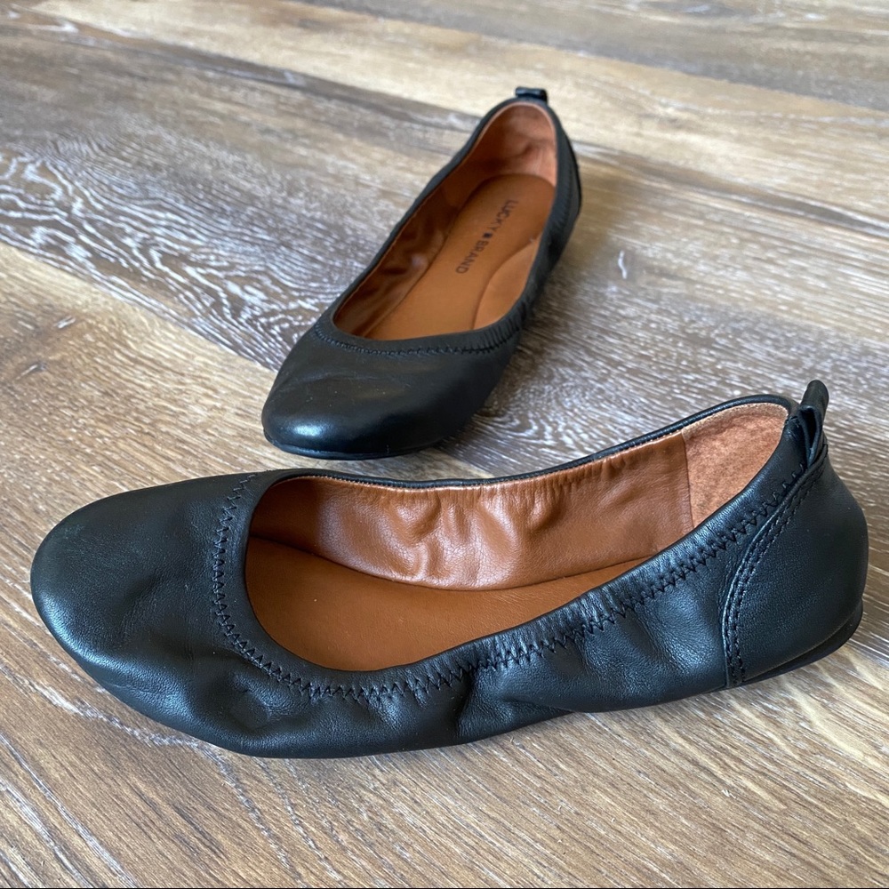 Lucky Brand Emmie Ballet Flats Black - Gem